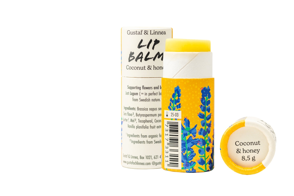 Gustaf och Linnea Silky Smooth Lip Balm from Bees – LUX Beauty Boutique